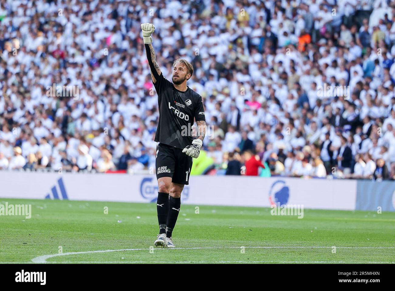 Copenhagen, Denmark. 04th June, 2023. Goalkeeper Patrik Carlgren (1) of ...