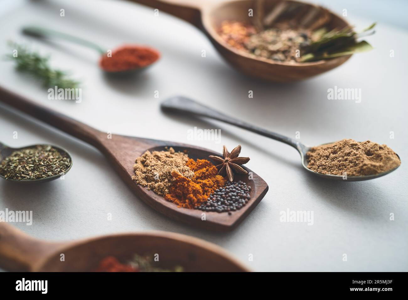 Give your food the gift of flavour. an assortment of spices Stock Photo ...