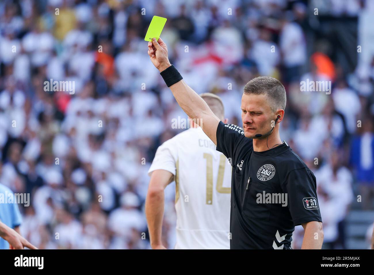 Copenhagen, Denmark. 04th June, 2023. Referee Jonas Hansen seen during ...
