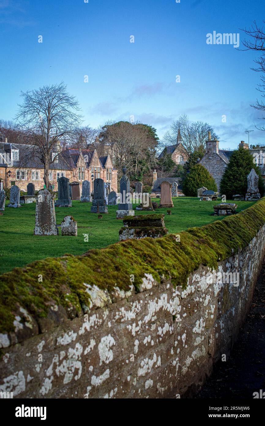 Dornoch East Cemetery , Scottish Highlands , Dornoch. Scotland Stock ...