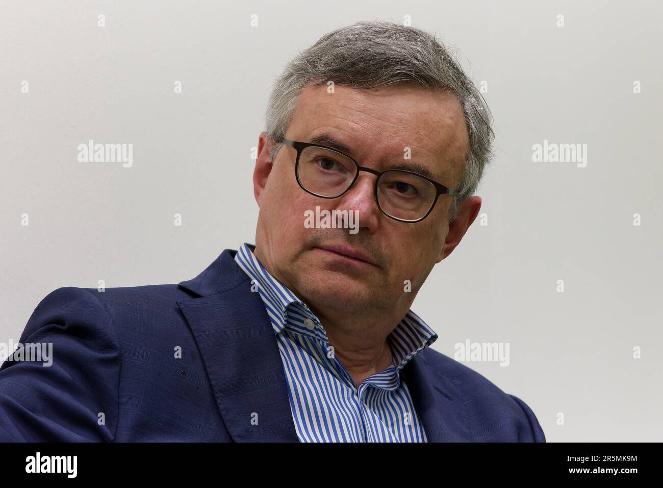 Italian historian Alessandro Barbero speaks at the 2023 edition of the ...