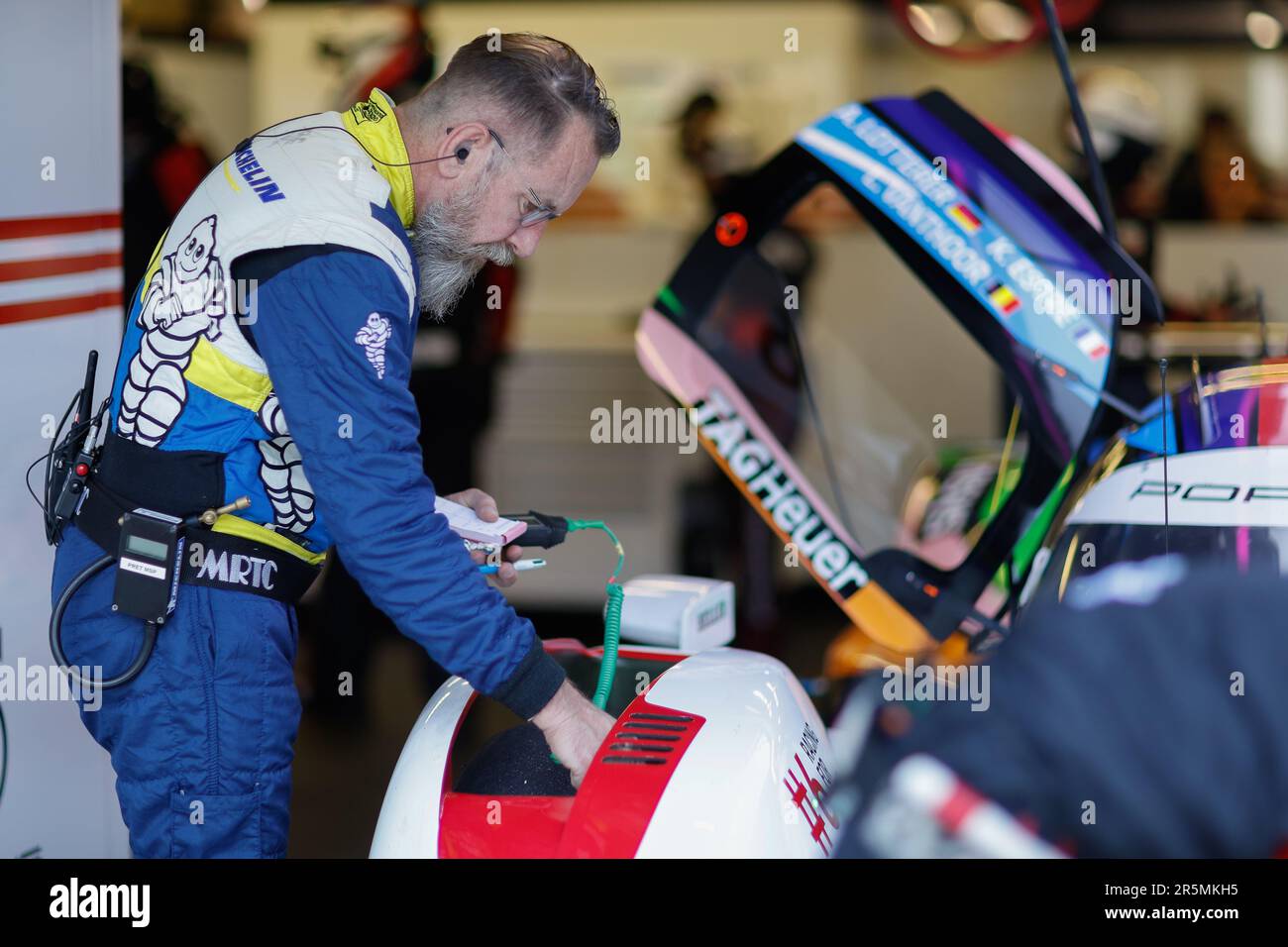 michelin engineer, during the Test Day of the 24 Hours of Le Mans 2023 ...