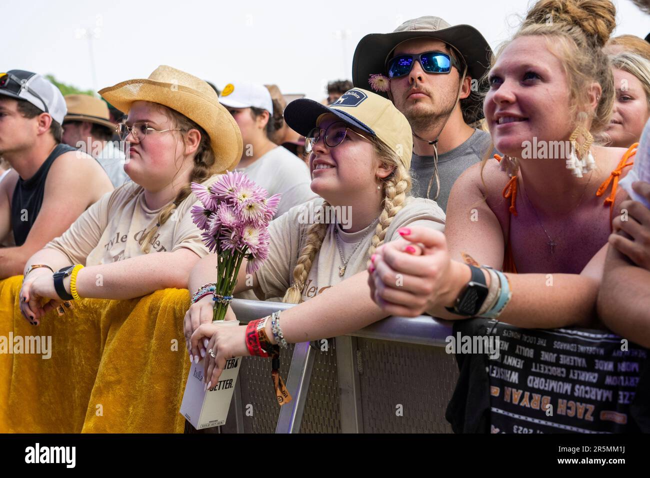 Festivalgoers are seen at Railbird Music Festival on Sunday, June 4 ...