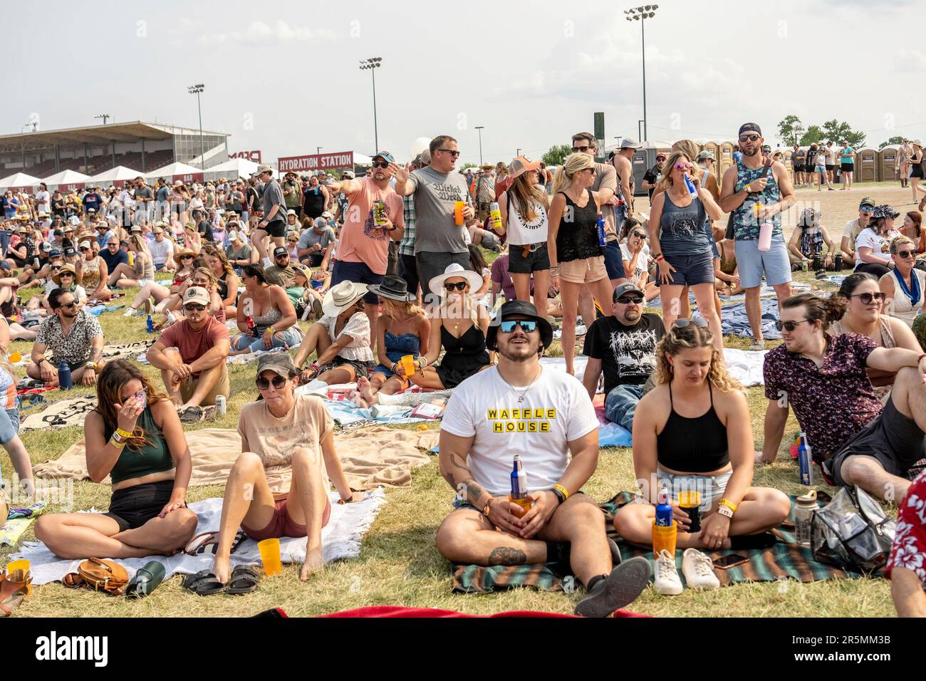 Festivalgoers are seen at Railbird Music Festival on Sunday, June 4 ...