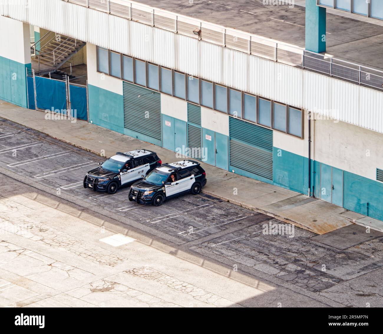 LOS ANGELES, CALIFORNIA - April 22, 2023: The Port of Los Angeles ...