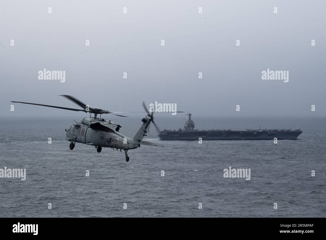 An MH-60S Sea Hawk attached to Helicopter Sea Combat Squadron (HSC) 9 ...