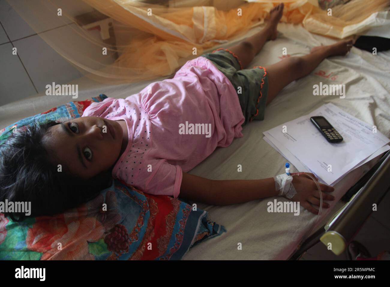 Dhaka, Bangladesh - may 31, 2023.: The number of children suffering from dengue fever at the ...