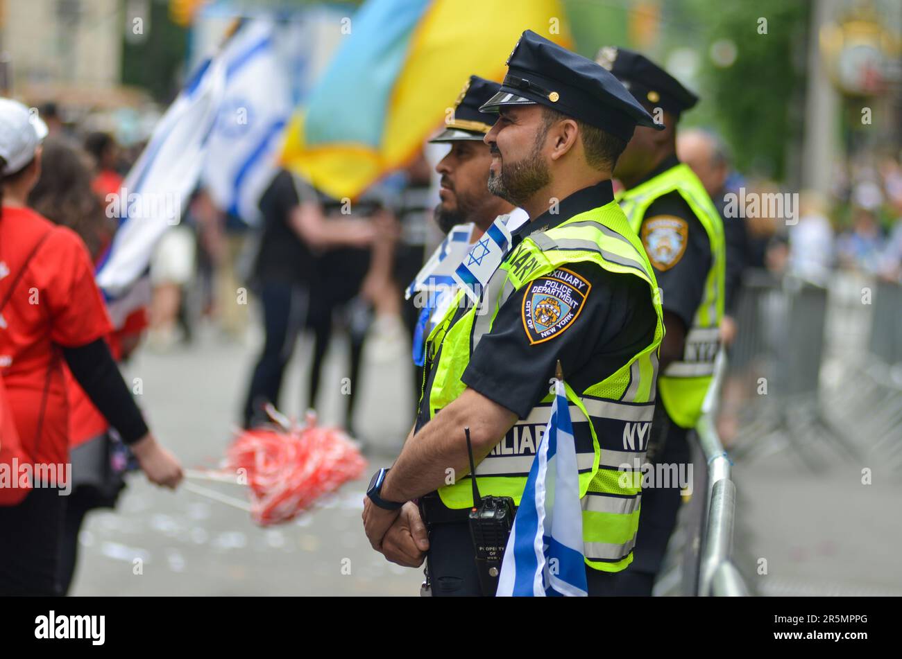 New York, United States. 04th June, 2023. NYPD officers are seen ...