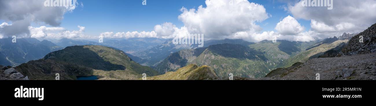 Scenic view of Mont Blanc massif seen from Le Brevent Stock Photo - Alamy