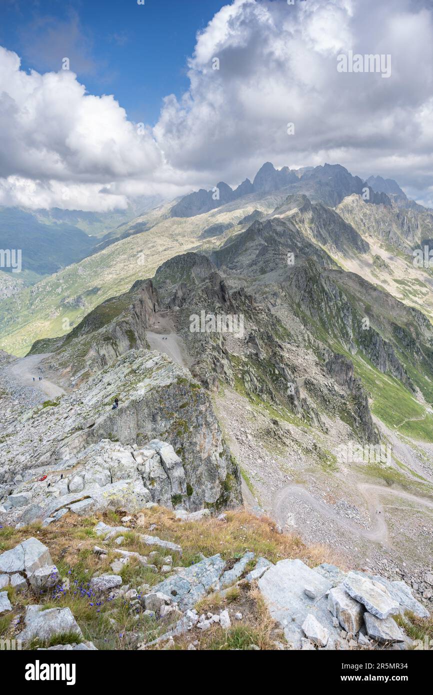 Scenic view of Mont Blanc massif seen from Le Brevent Stock Photo - Alamy