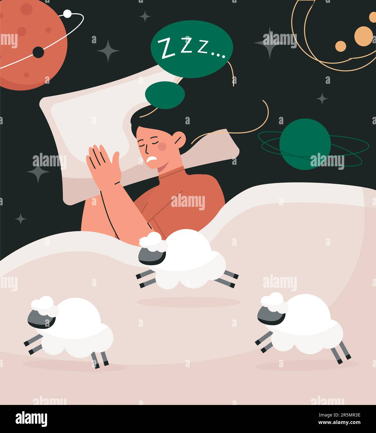 Snoring cartoon hi-res stock photography and images - Alamy