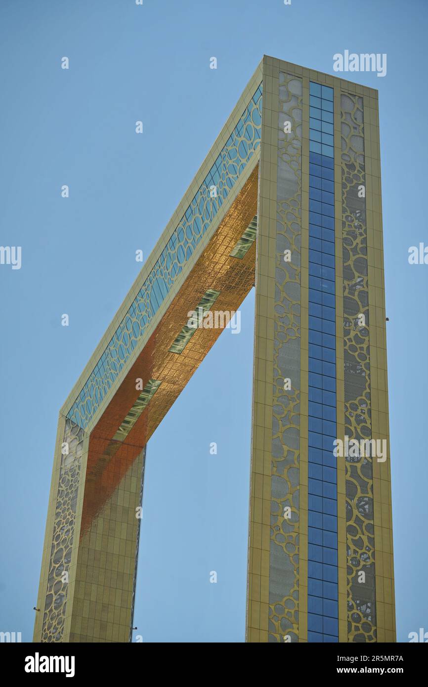 Dubai Frame, bottom-up view, best new attraction, architectural ...