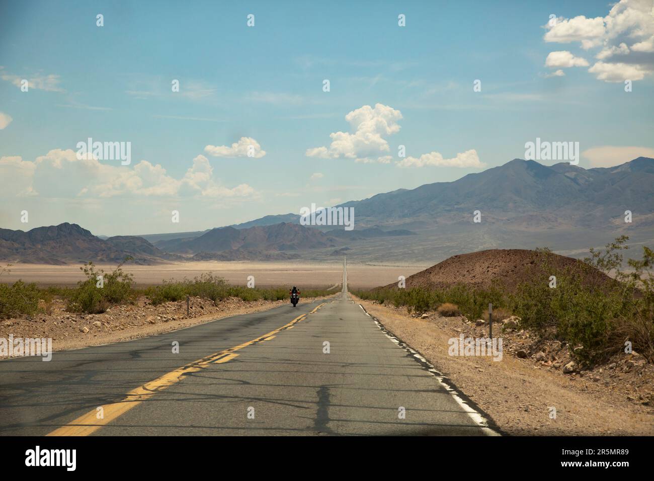 May 21, 2023 - CA-127, California, U.S. - CA-127 Highway runs through the Mojave Desert. CA 127 ...