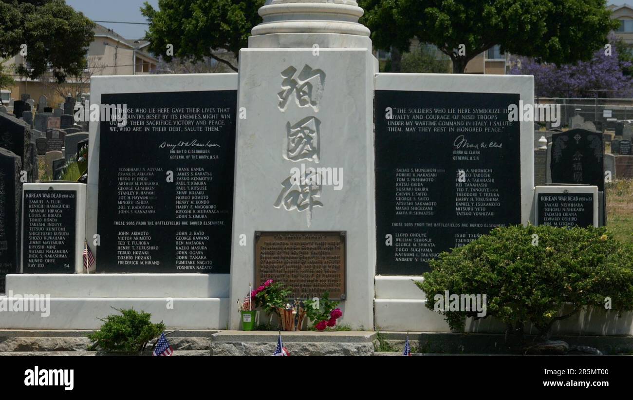 Los Angeles, California, USA 3rd June 2023 442nd Infantry World War II ...