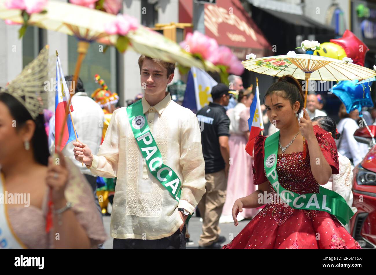 New York, New York, USA. 4th June, 2023. Young participants march way ...
