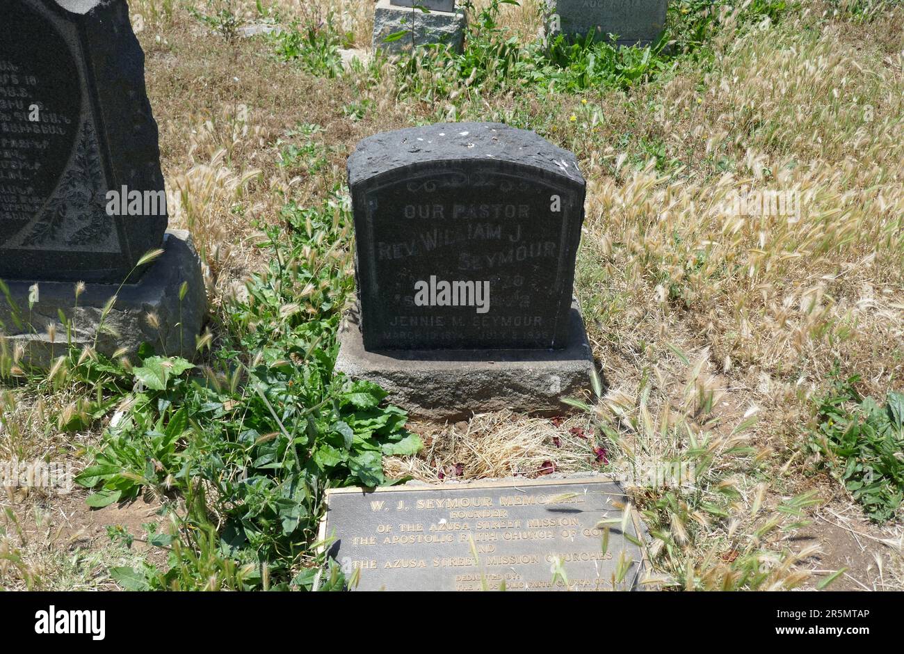 Los Angeles, California, USA 3rd June 2023 Rev. William J. Seymour Grave in Section B at ...