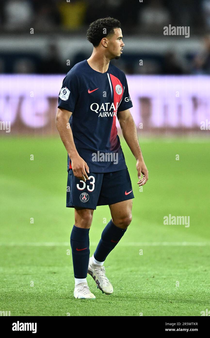 PARIS, FRANCE - JUNE 3: Warren Zaïre-Emery of Paris Saint-Germain in ...