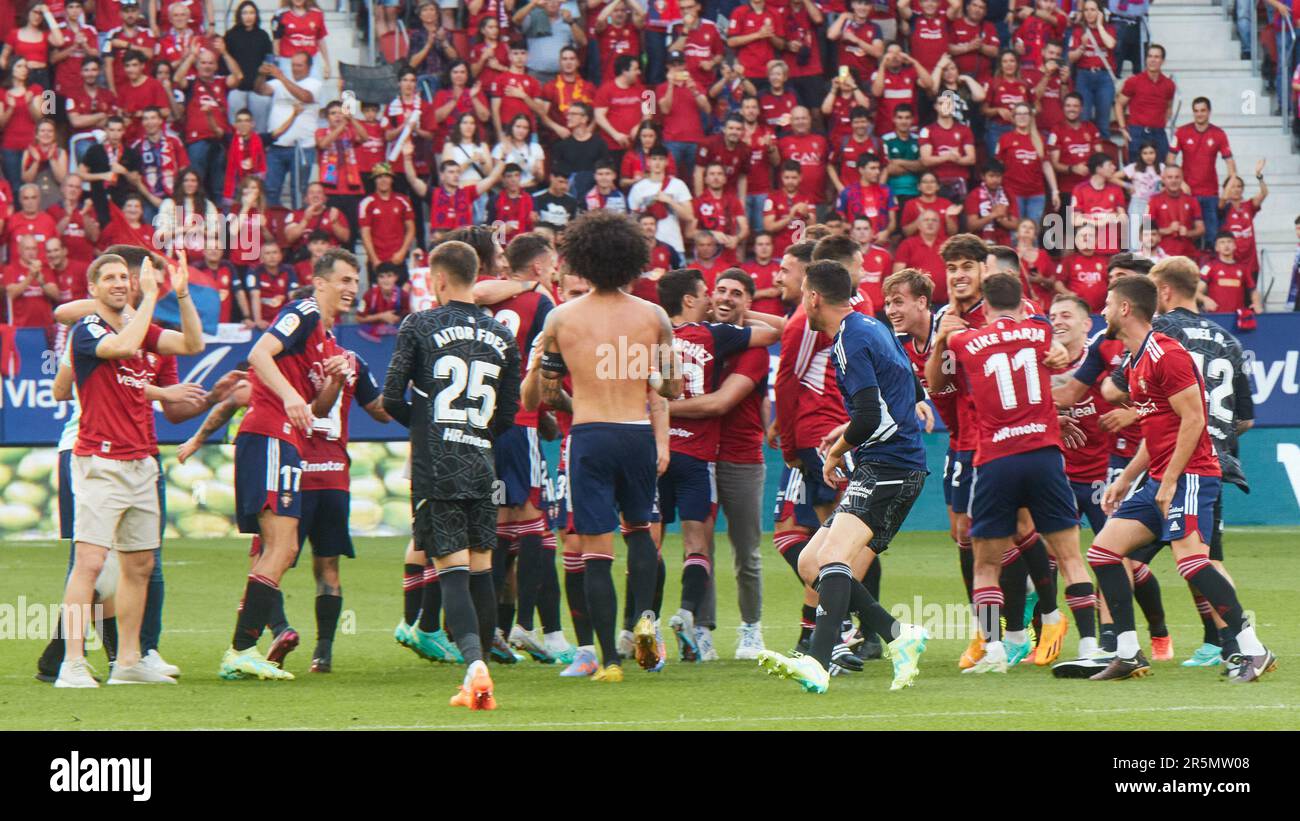 Pamplona, Spain. 4th June 2023. Sports. Football/Soccer.Celebration of ...