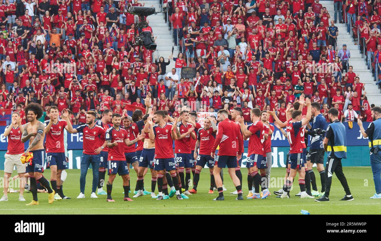 Pamplona, Spain. 4th June 2023. Sports. Football/Soccer.Celebration of ...