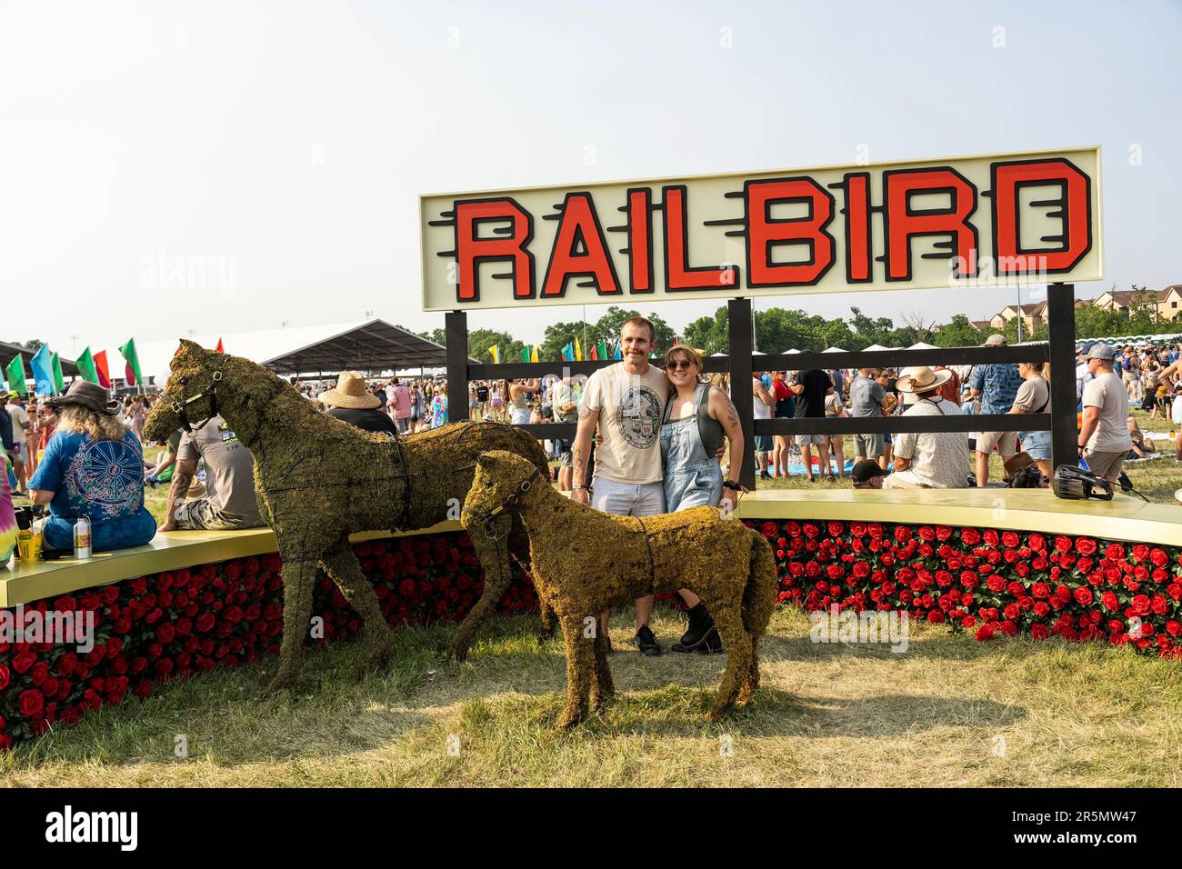 Festivalgoers are seen at Railbird Music Festival on Sunday, June 4 ...