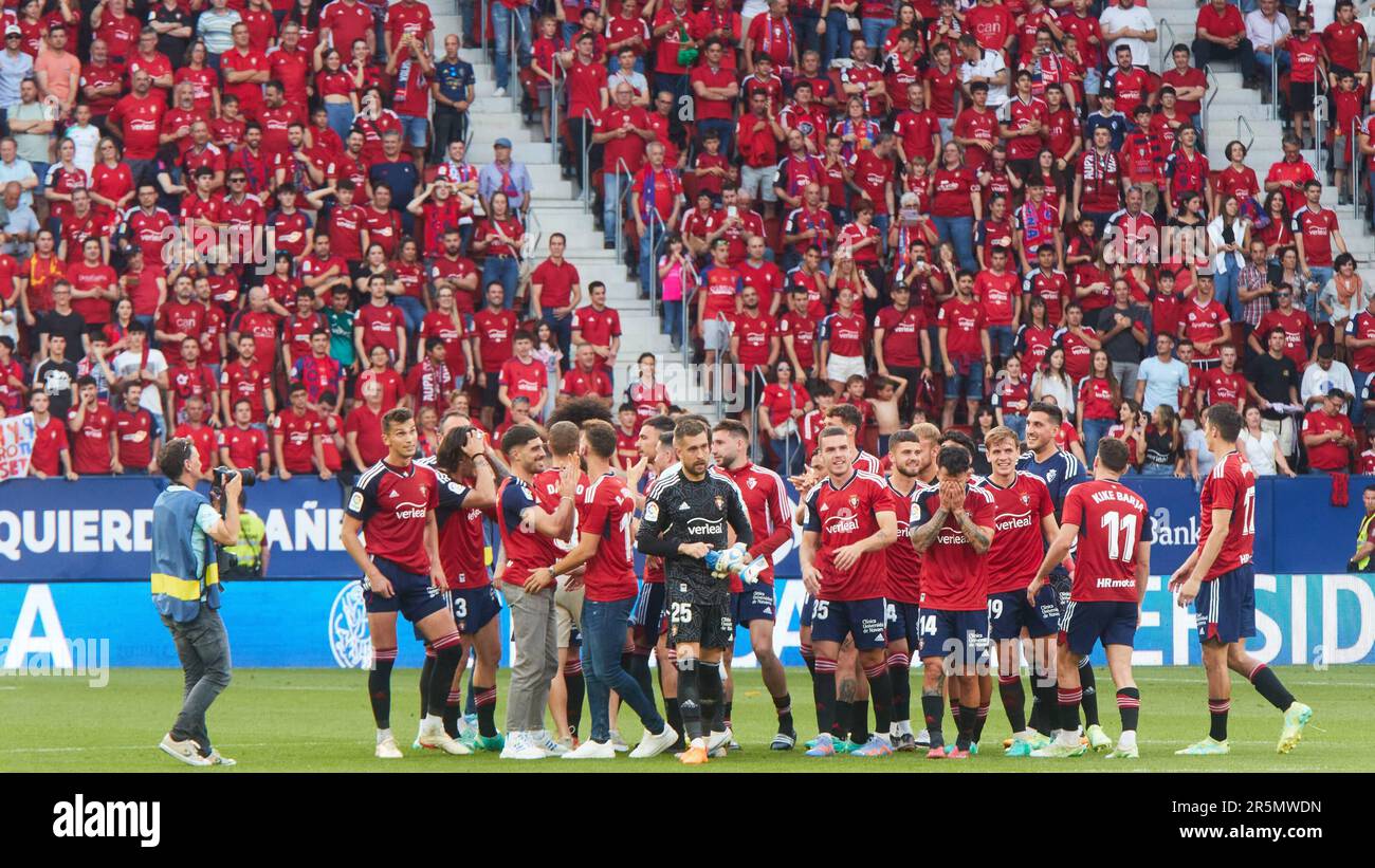 Pamplona, Spain. 4th June, 2023. Sports. Football/Soccer.Celebration of ...