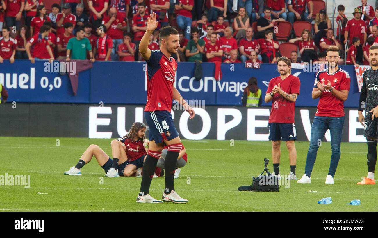 Pamplona, Spain. 4th June 2023. Sports. Football/Soccer.Unai Garcia (4 ...