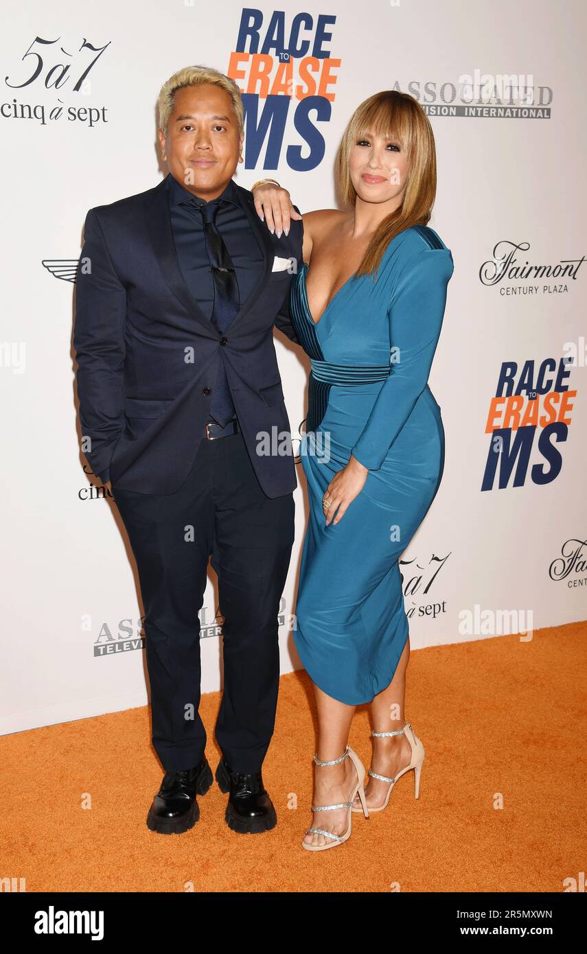 LOS ANGELES, CALIFORNIA - JUNE 02: (L-R) Rembrandt Flores and Cheryl ...