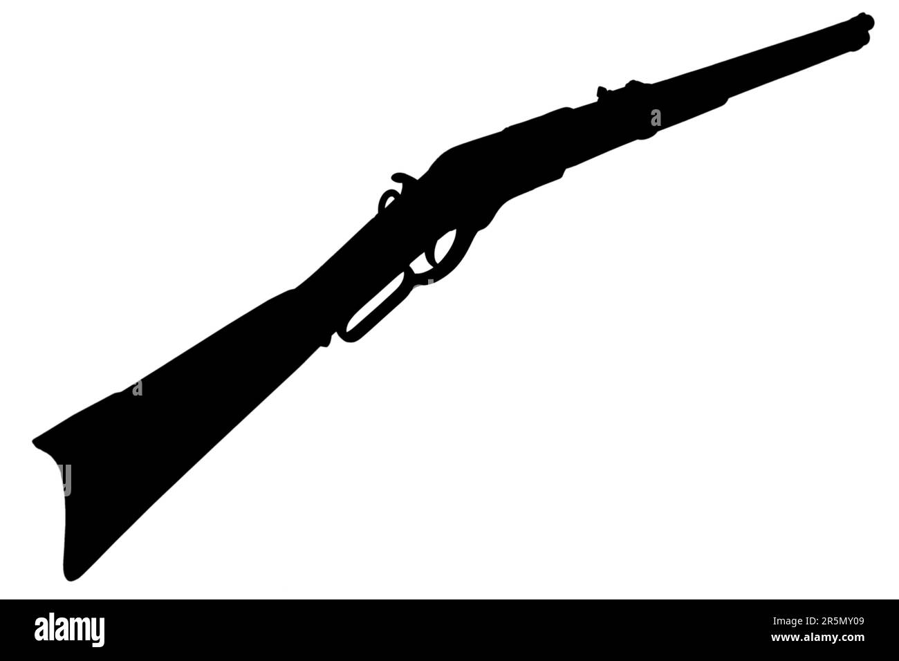 Old west period .44-40 Winchester lever-action repeating rifle M1866 ...