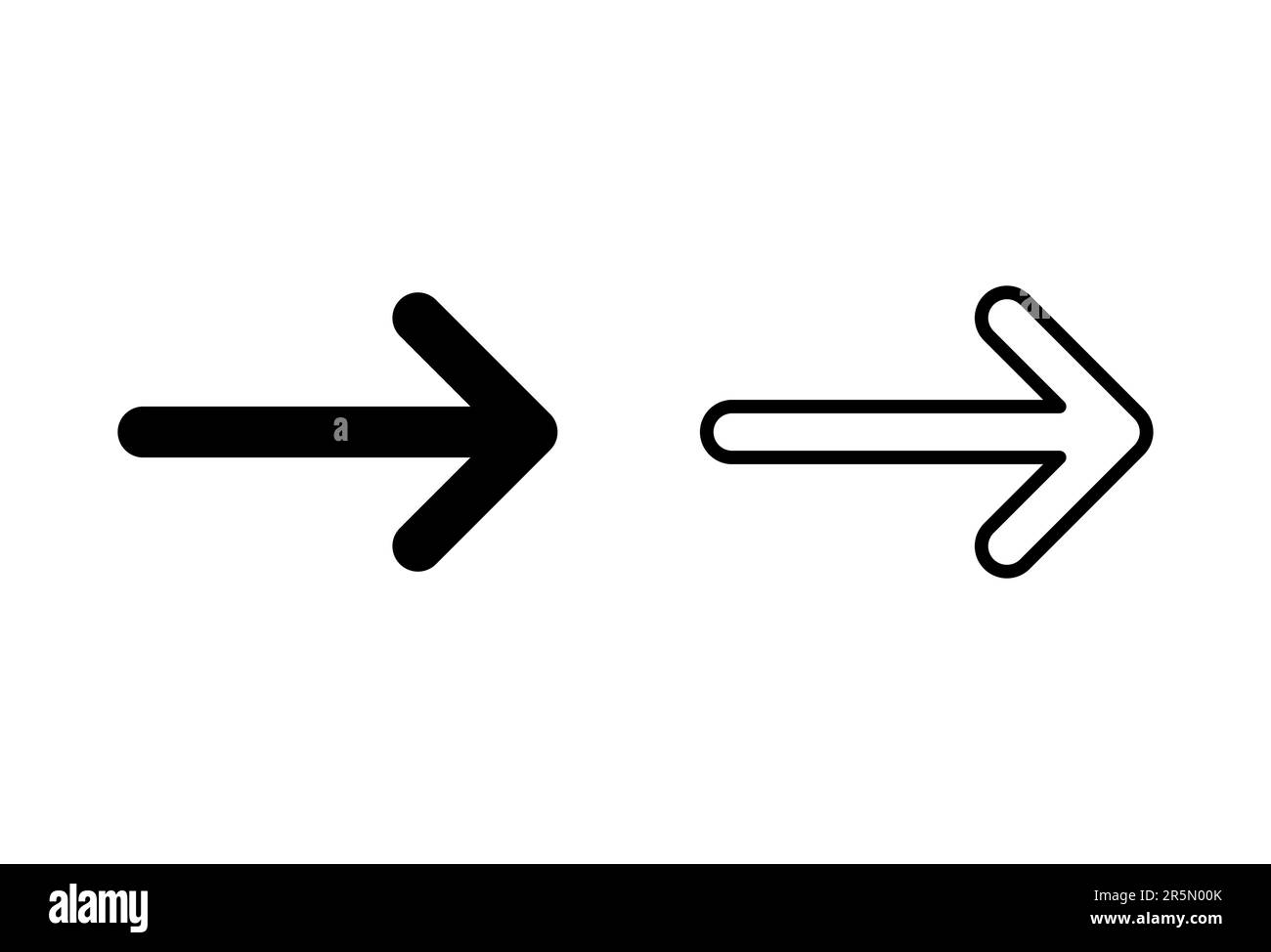 Arrow icon set. Arrow symbol. Arrow sign for your web design Stock ...