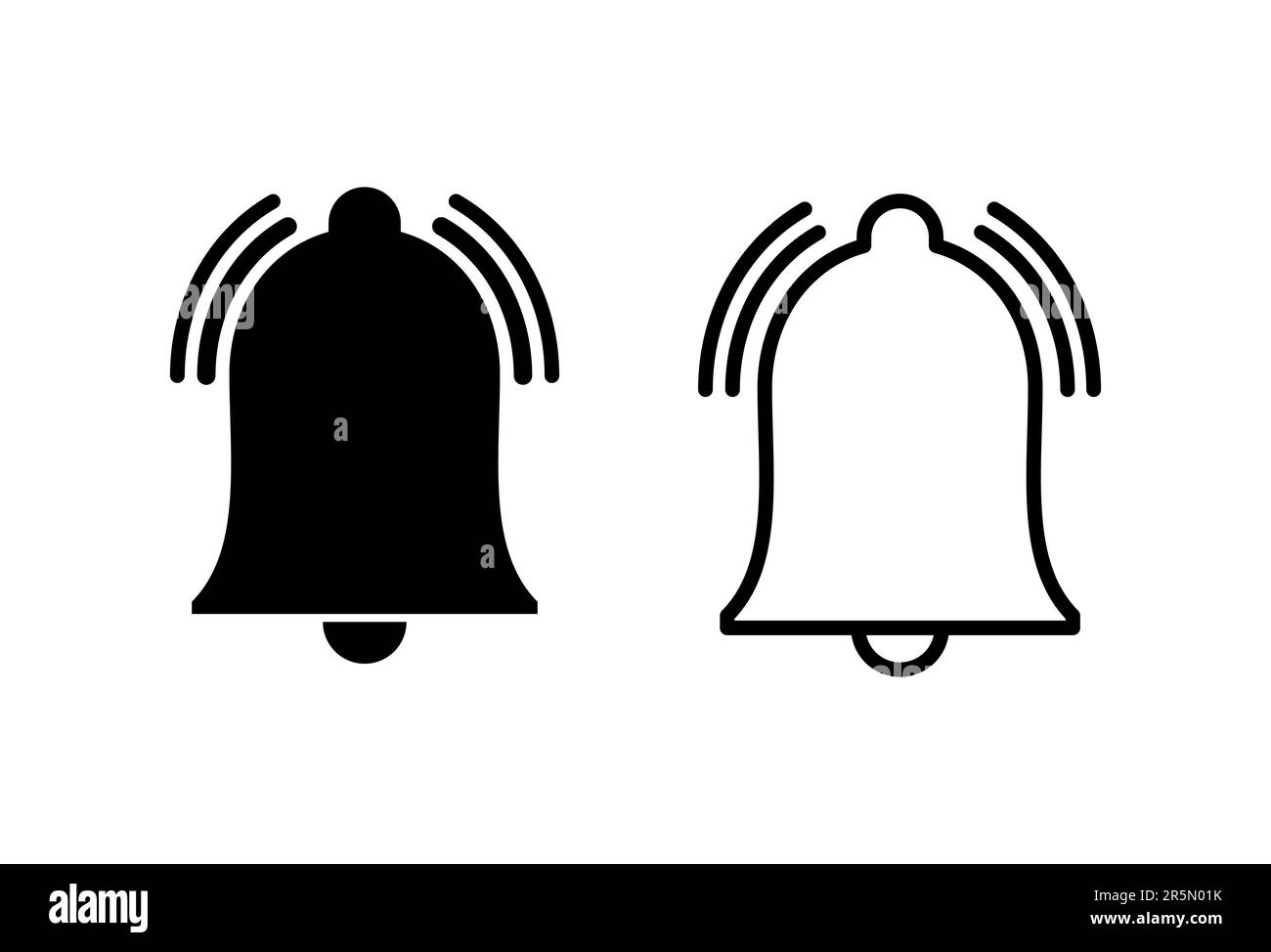 Bell Icon set. Notification icon for your web site design Stock Vector ...
