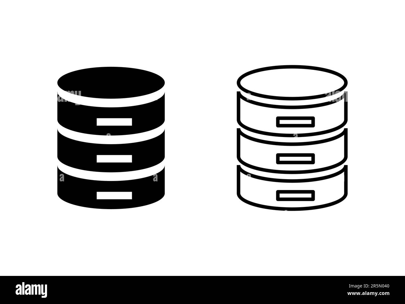Database Icon Set Database Vector Icon Stock Vector Image And Art Alamy