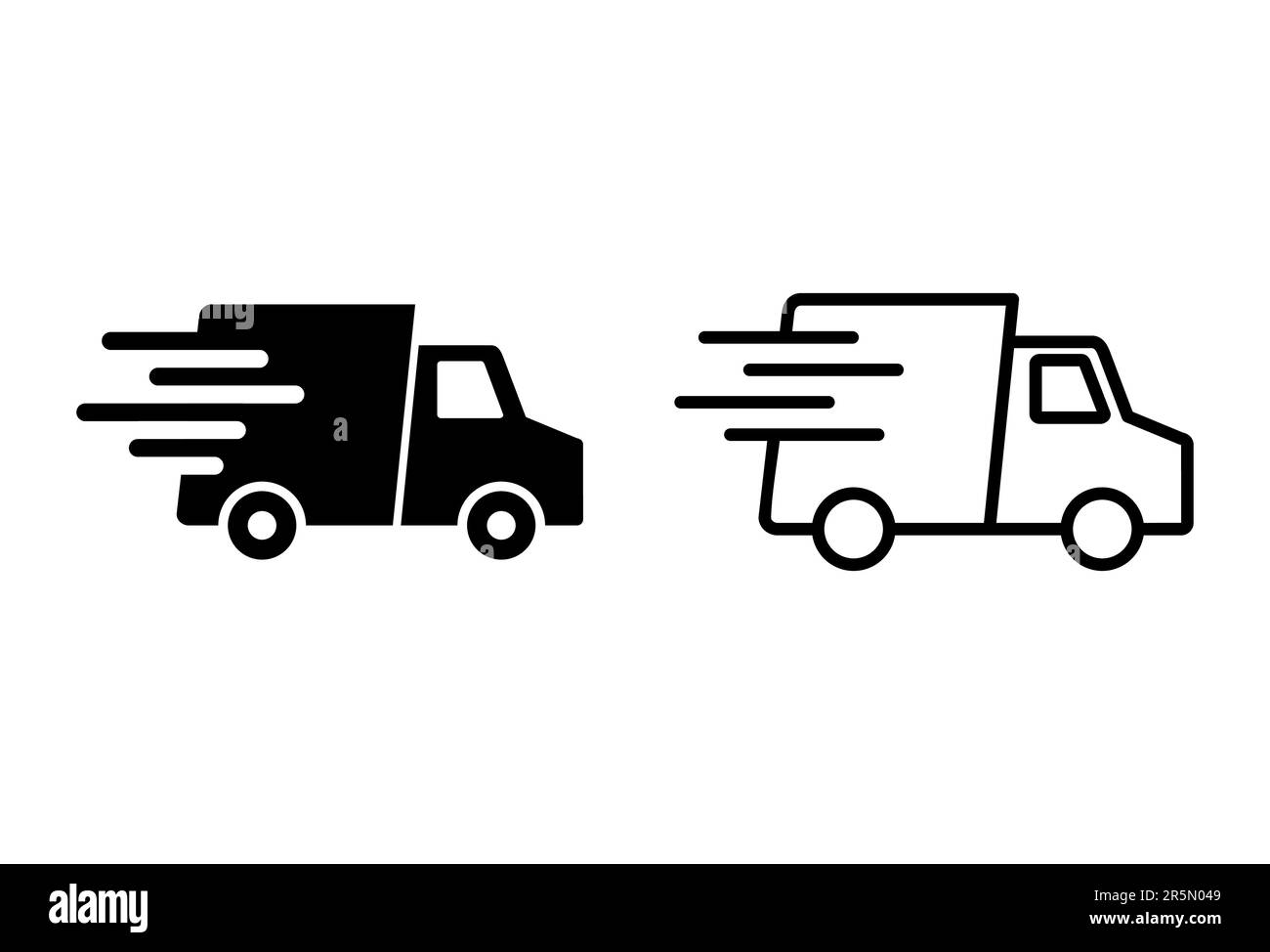 Fast shipping delivery truck icon set. Delivery truck icon. fast ...