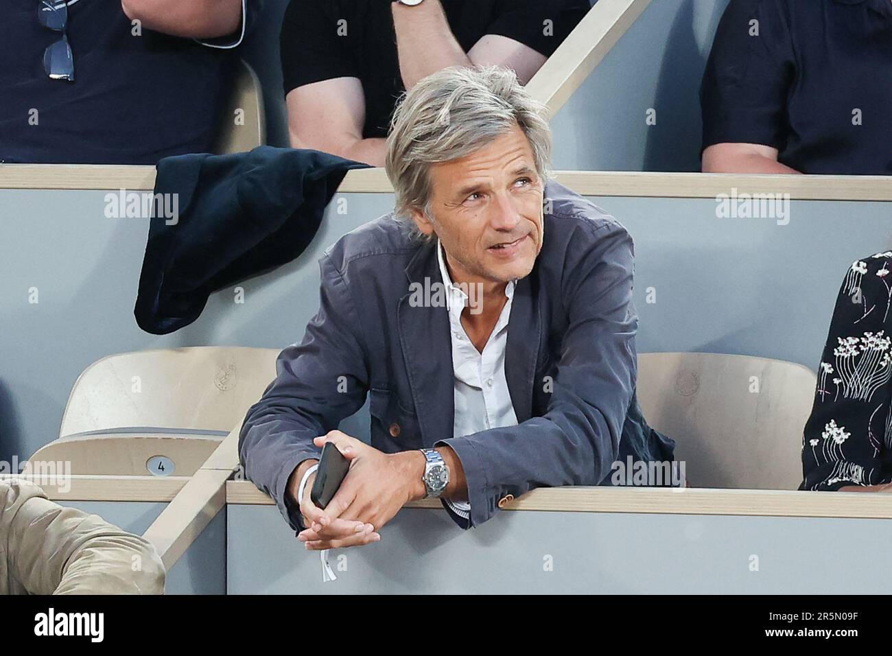 Paris, France. 04th June, 2023. Guy Lagache in the stands during French ...