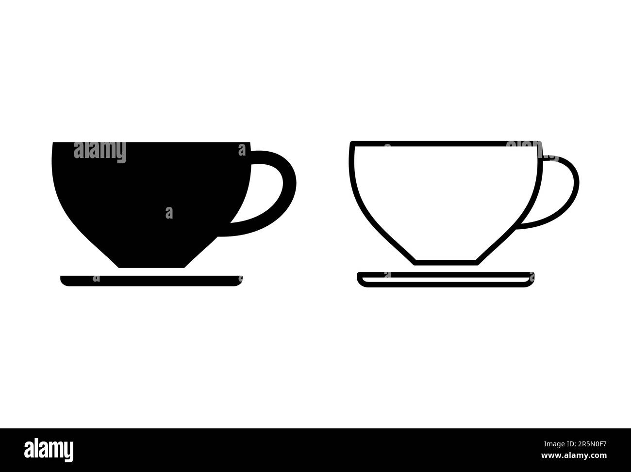 coffee cup icon set. cup a coffee icon vector Stock Vector Image & Art ...