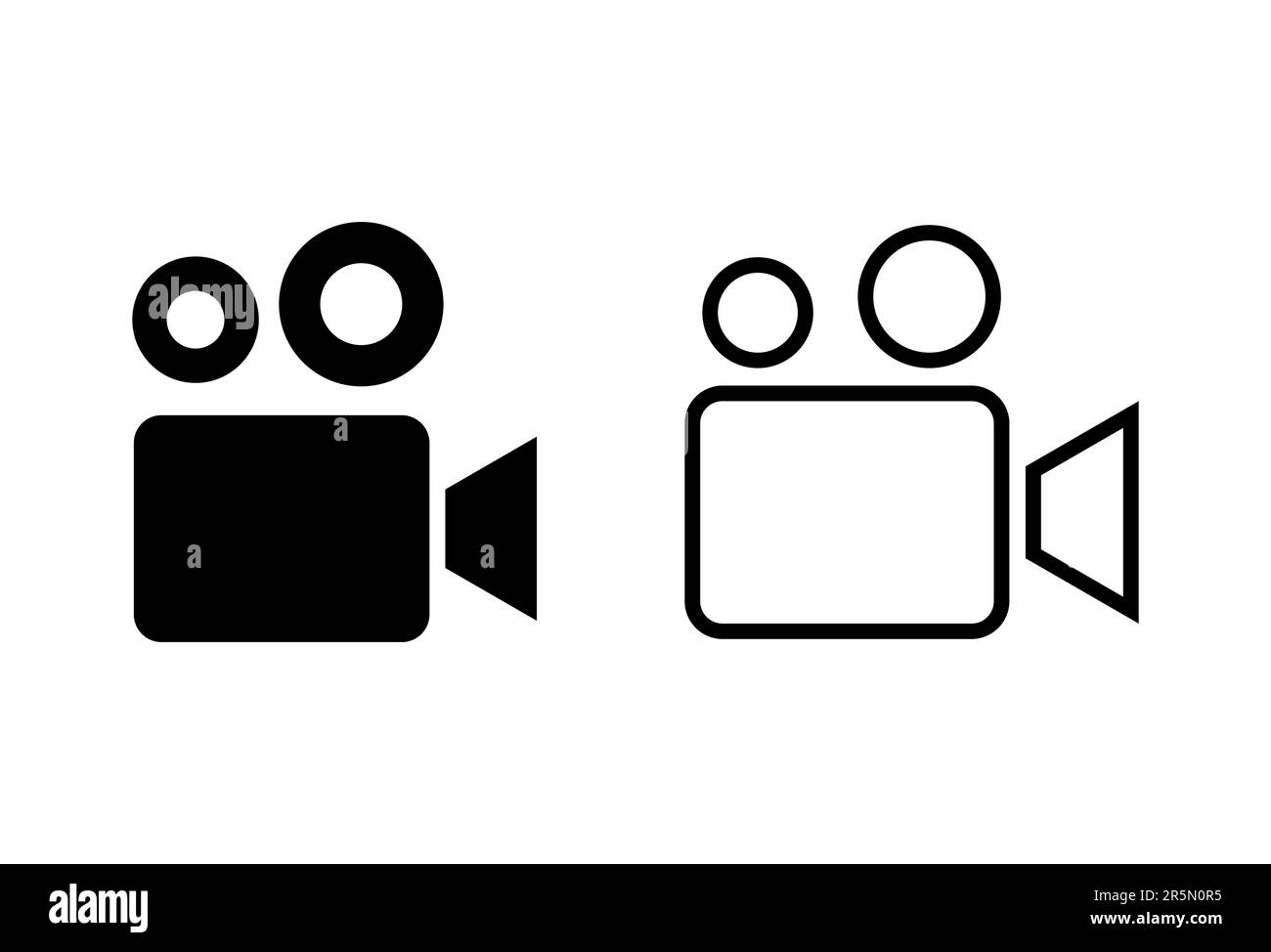 Video recording vector Black and White Stock Photos & Images - Alamy