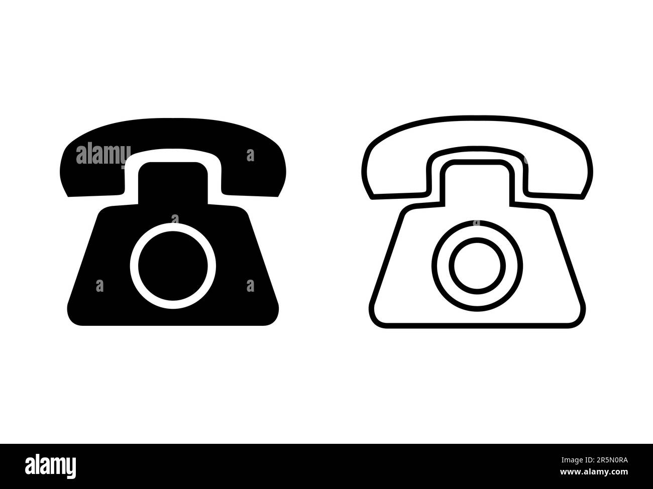 Telephone icon set. phone icon vector Stock Vector Image & Art - Alamy