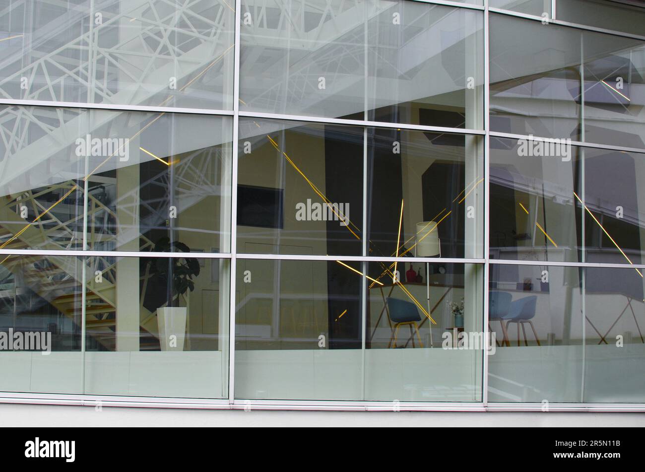Exterior of beautiful building with windows outdoors Stock Photo - Alamy