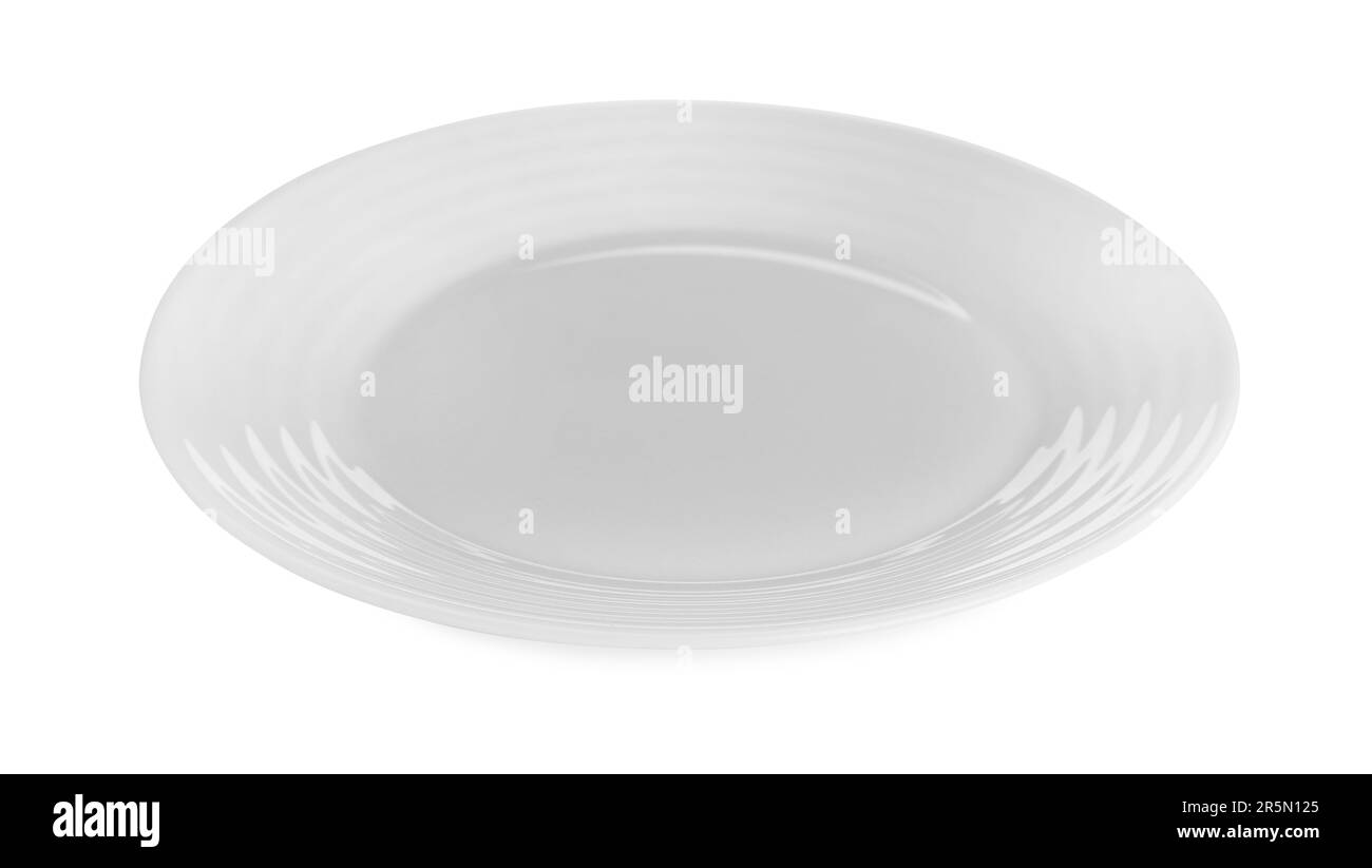 Clean empty ceramic plate isolated on white Stock Photo - Alamy Clean empty ceramic plate isolated on white Stock Photo - Alamy