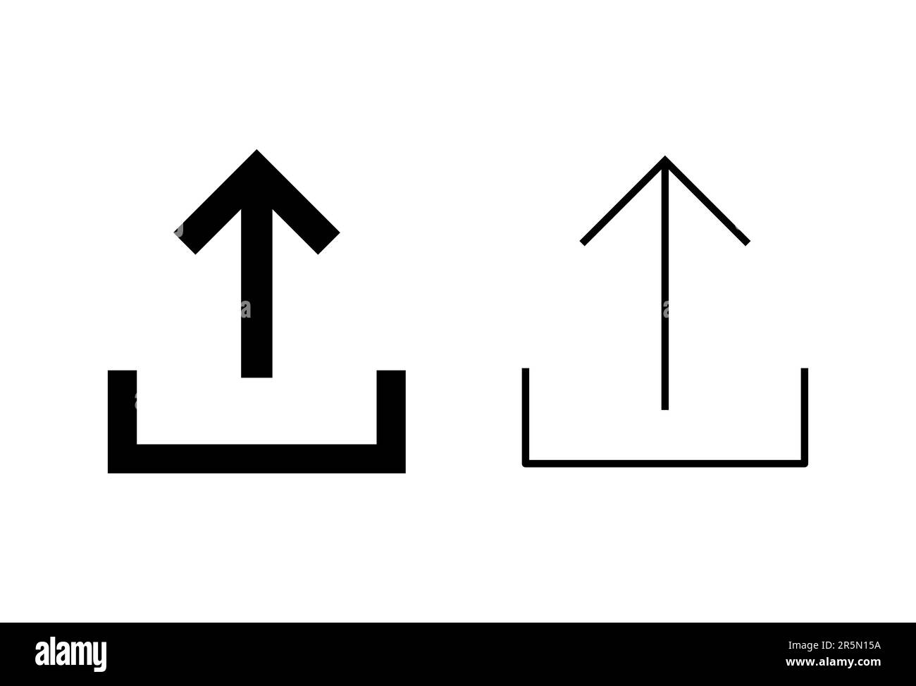 Upload icon set. load data symbol Stock Vector Image & Art - Alamy