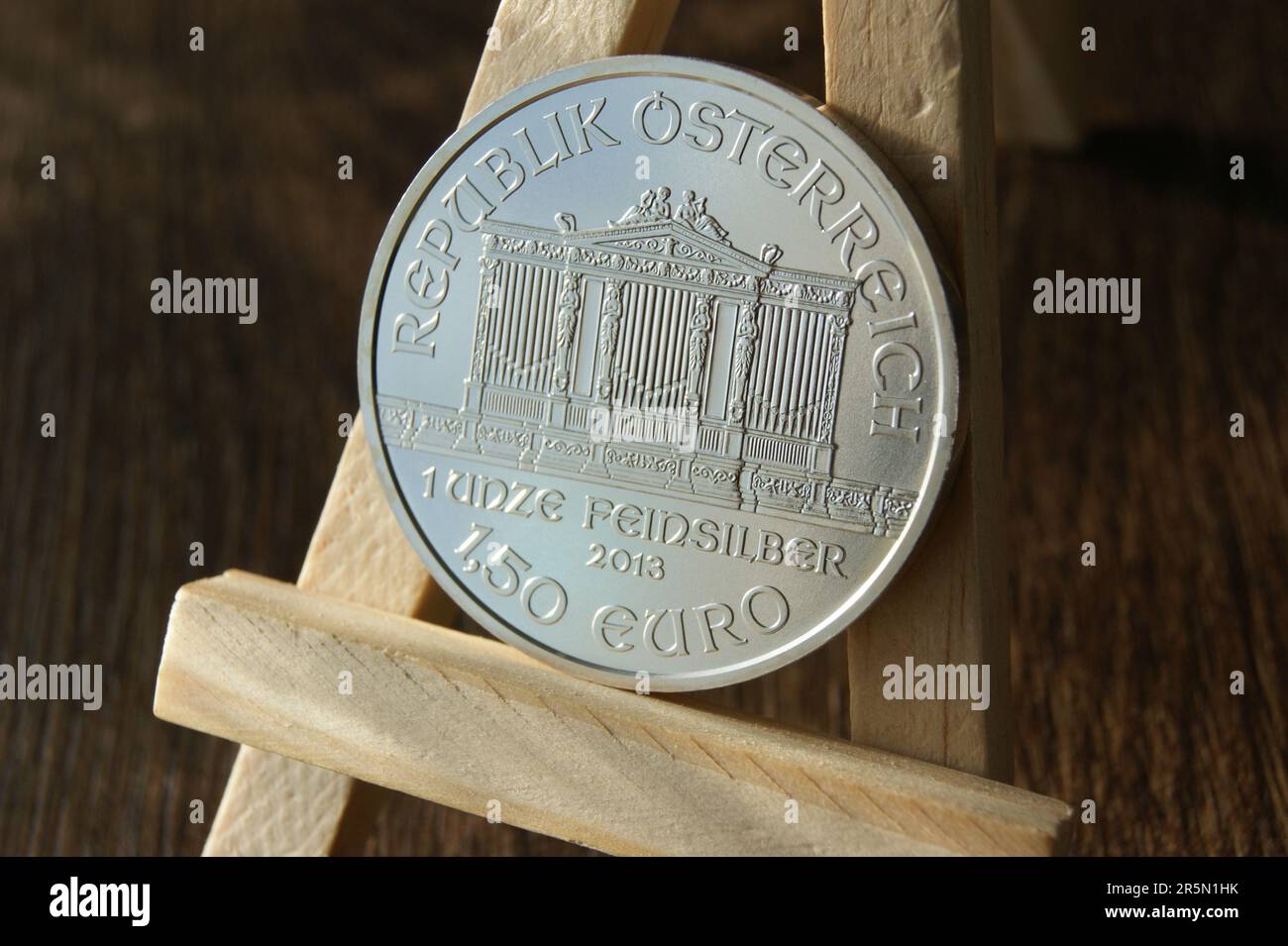 Austrian silver coin one fifty euro Vienna Philharmonic. Investment ... Austrian silver coin one fifty euro Vienna Philharmonic. Investment ...