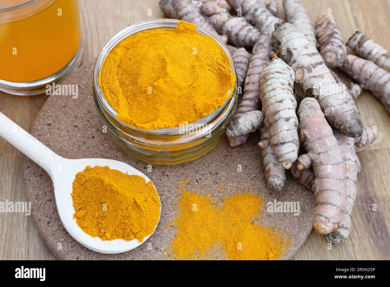 Jar of turmeric powder hi-res stock photography and images - Alamy