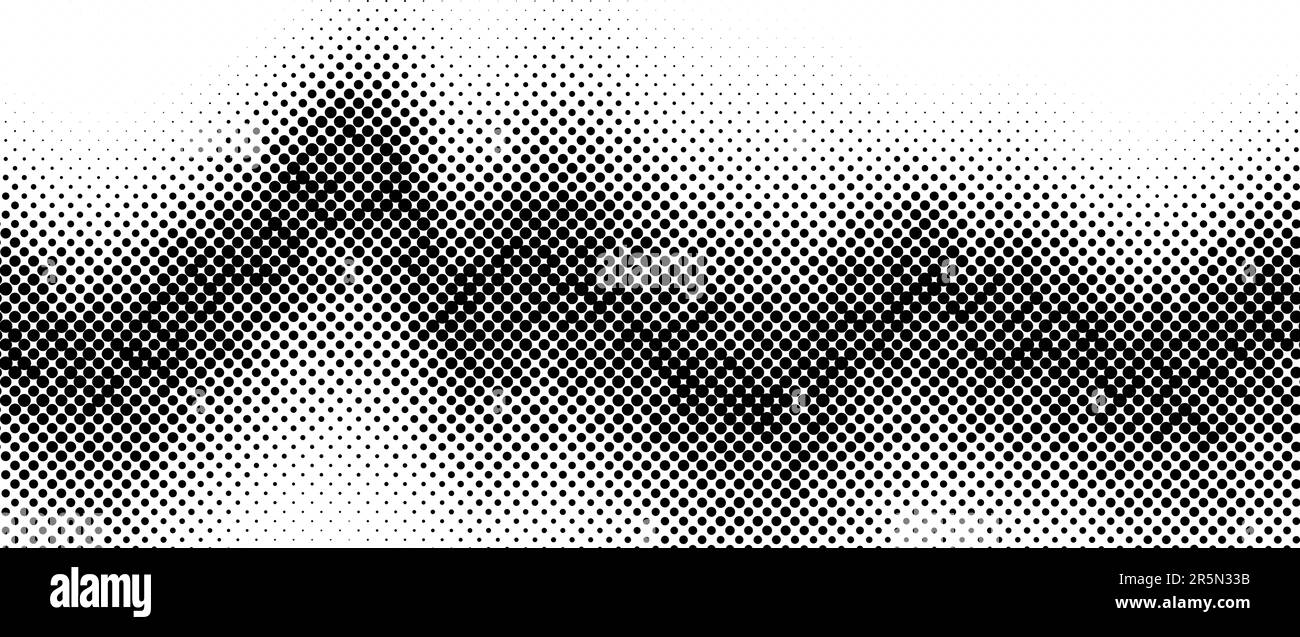 Halftone wave gradient texture. Faded noise grain wallpaper. Black and ...