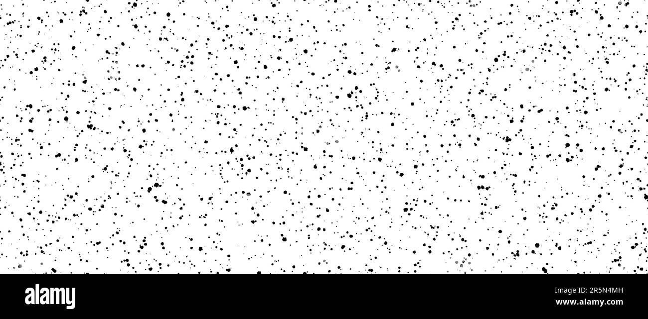 Seamless Dotted Pattern Black Noise Grain Repeating Background Texture Particles Splashes