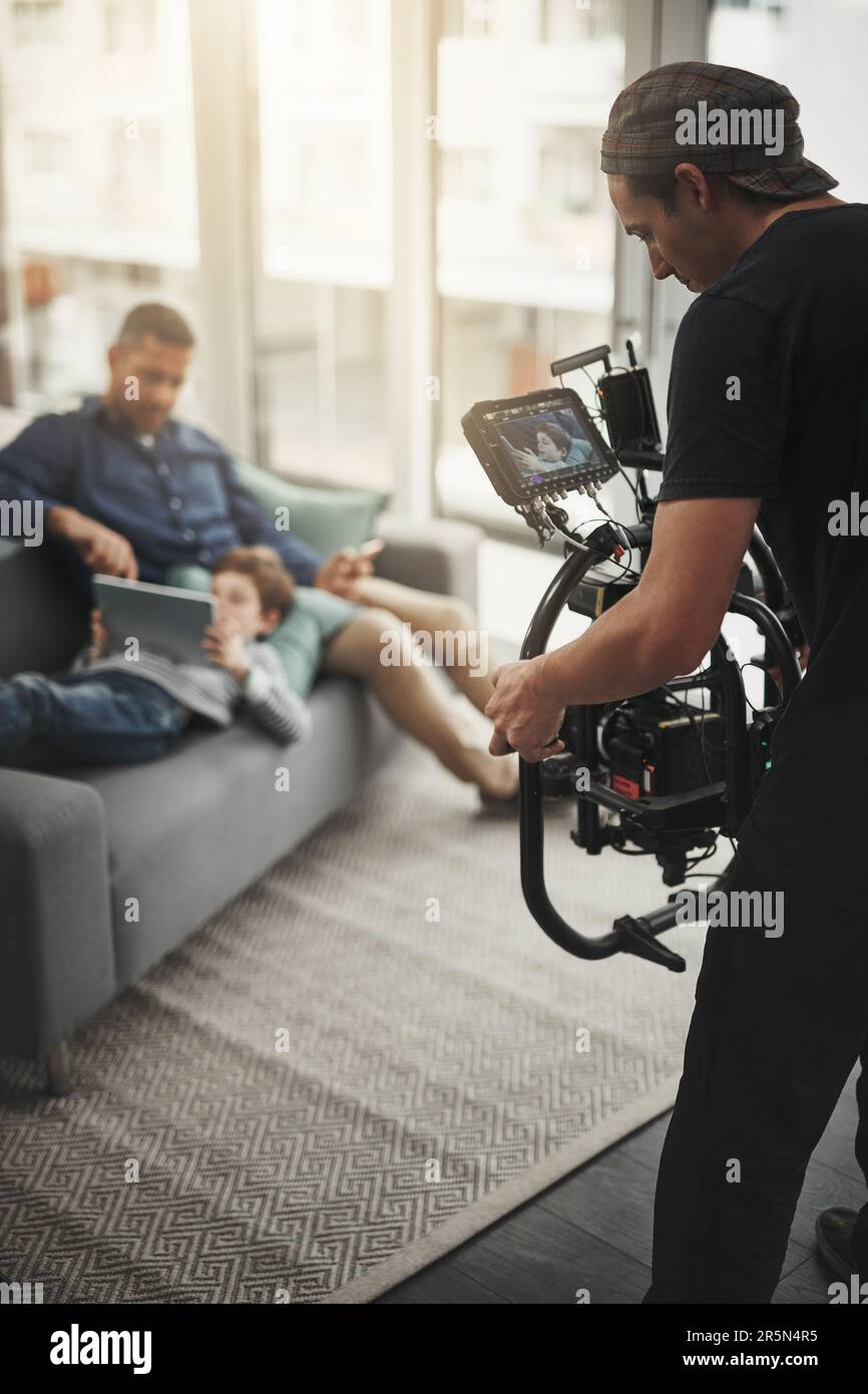 This is the shot I wanted. Behind the scenes shot of a camera operator ...