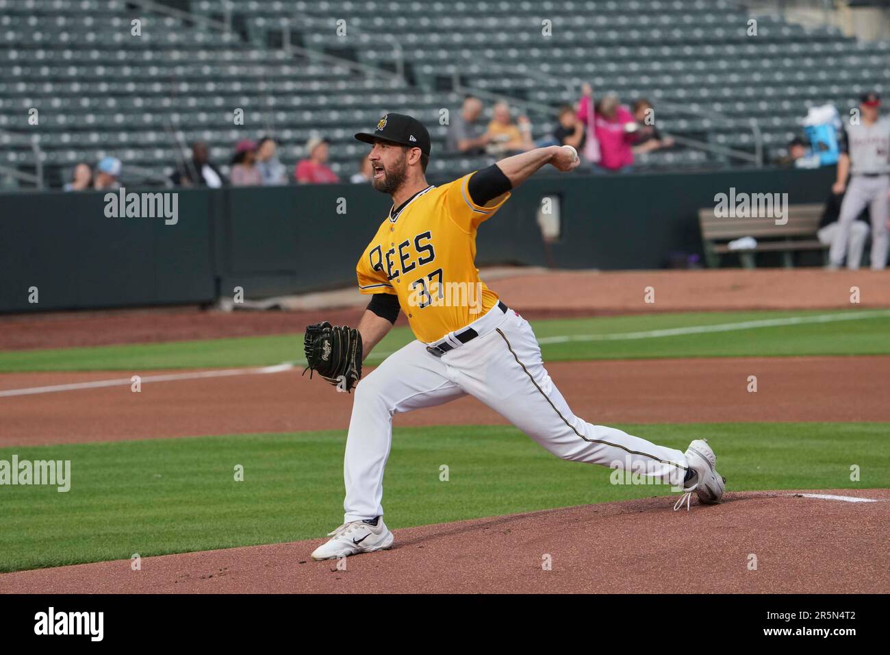 June 3 2023: Salt Lake pitcher Jake Kalish (37) throws a pitch during ...