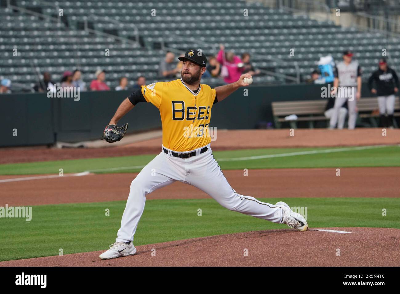 June 3 2023: Salt Lake pitcher Jake Kalish (37) throws a pitch during ...