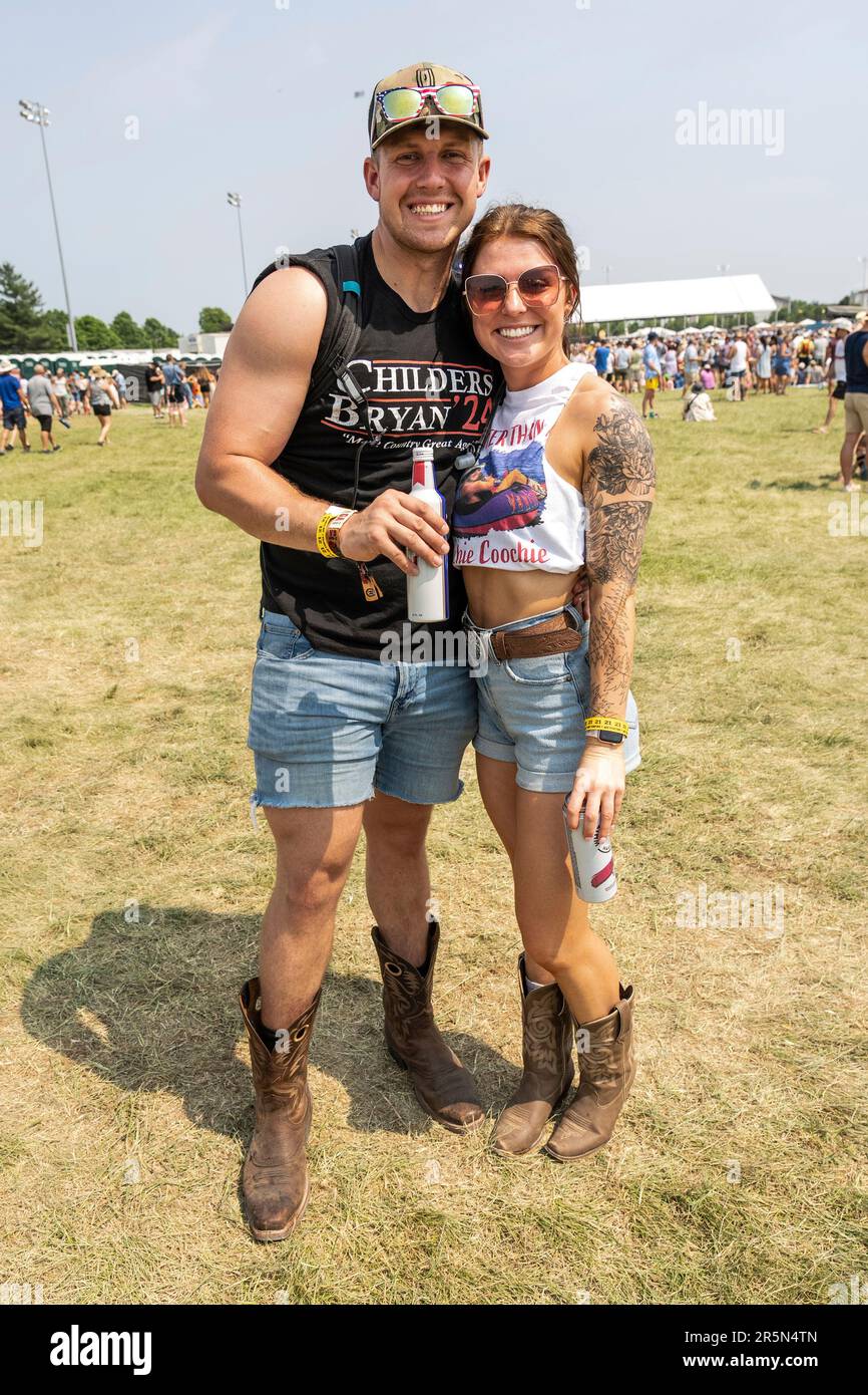 Festivalgoers are seen at Railbird Music Festival on Sunday, June 4 ...