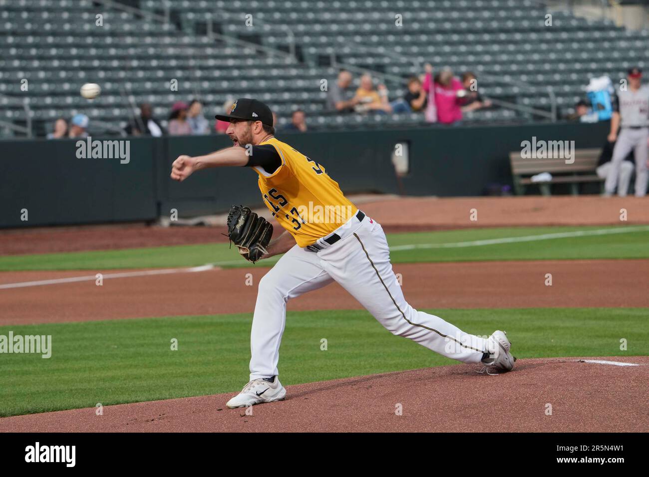 June 3 2023: Salt Lake pitcher Jake Kalish (37) throws a pitch during ...