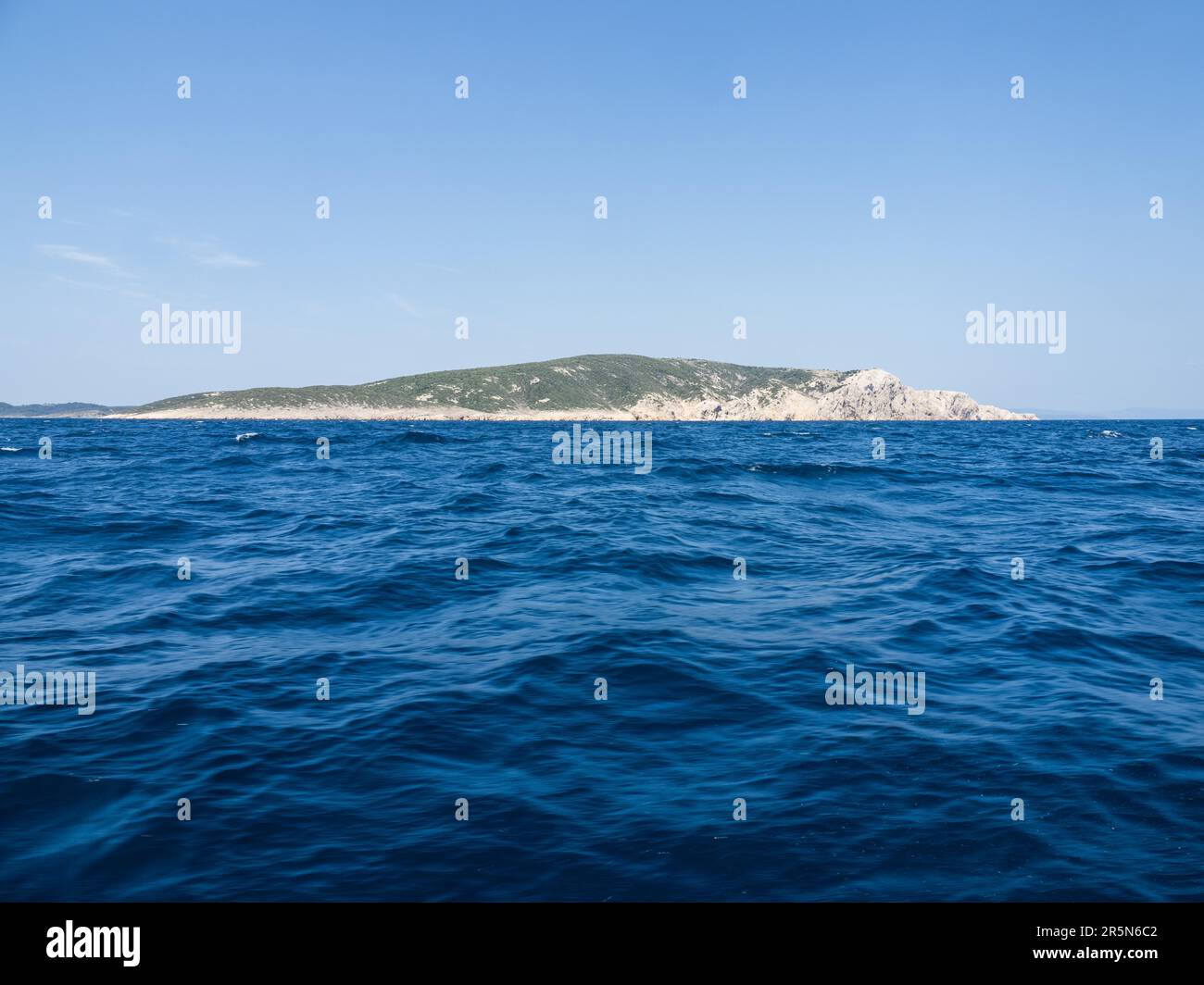 Island of Goli Otok, Alcatraz of Croatia, site of a former men's prison ...