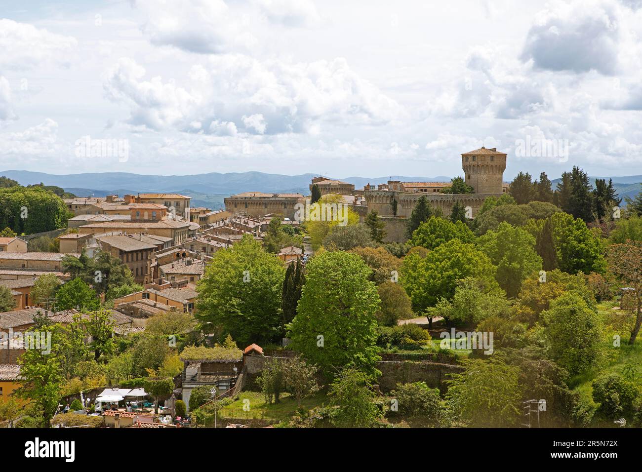 Fortress Fortezza Medicea, today's prison, Volterra, province of Pisa ...